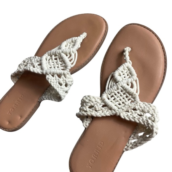 torrid | Shoes | Torrid Cream Crochet Sandals Size 8 | Poshmark